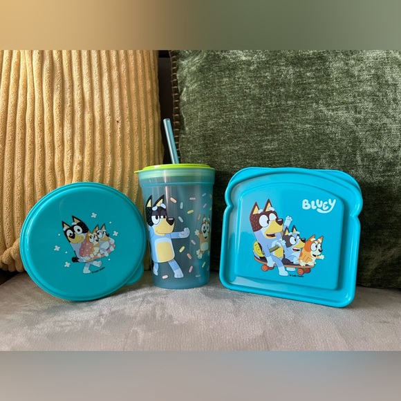 Disney | Kitchen | Disney Bluey Zak Kids Set Of 3 Nwt | Poshmark